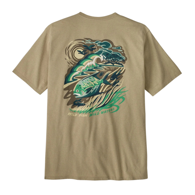 Patagonia Men's Take a Stand Responsibili-Tee - Palm Island: Pumice ...
