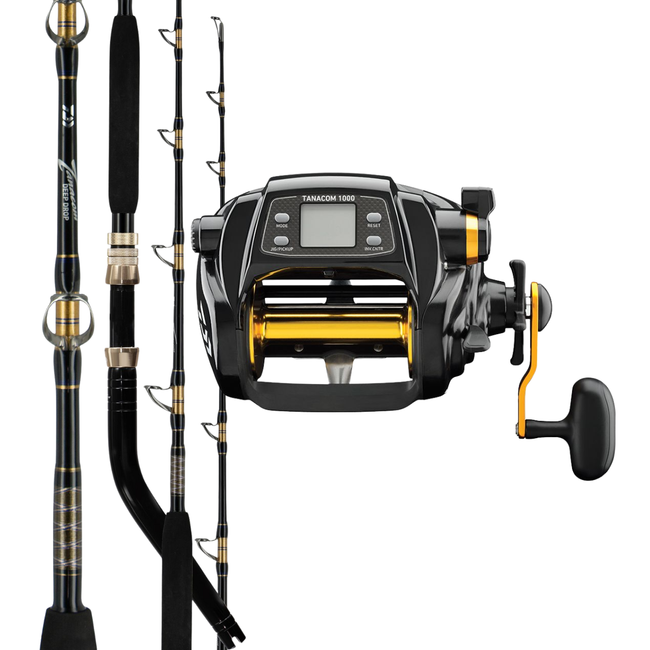 Daiwa Tanacom 1000 | Tanacom 5ft 6in PE6-10 Bent Butt Electric Combo ...
