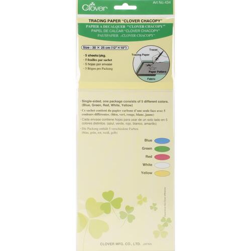 Clover Chacopy Tracing Paper 5/Pkg | The Ribbon Rose