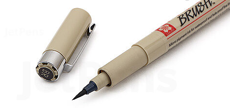 Pigma Brush Pen | The Ribbon Rose