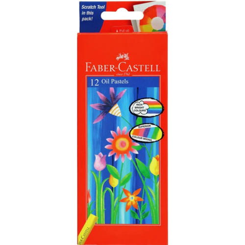 Faber-Castell Oil Pastels - Box of 12 | The Ribbon Rose