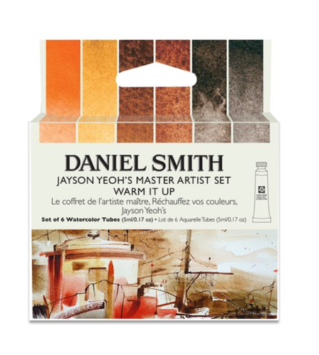 Daniel Smith Jayson Yeoh Master Artist Set Warm it up set - 6 x 5ml ...