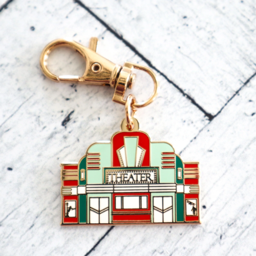 Flamingo Toes Enamel Charm - Theater | The Ribbon Rose