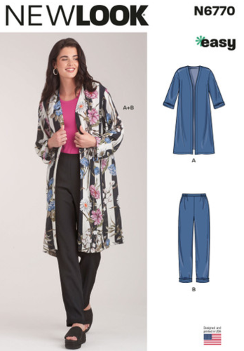 New Look Sewing Pattern Misses' Jacket and Pants N6770 | The Ribbon Rose