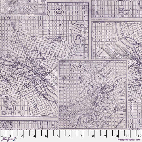 Free Spirit Map || Tim Holtz Palette Purple | The Ribbon Rose