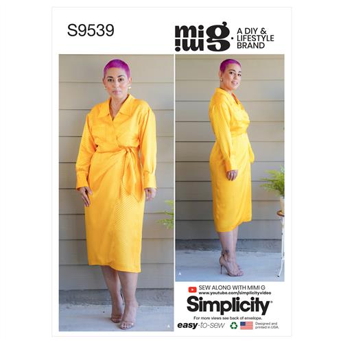 Simplicity Pattern 9539 Misses' Dress | The Ribbon Rose