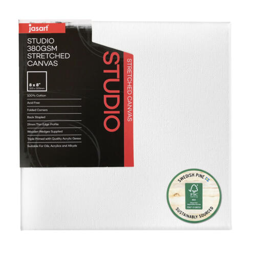 Jasart Studio Canvas 380gsm - Thin Edge 3/4" | The Ribbon Rose