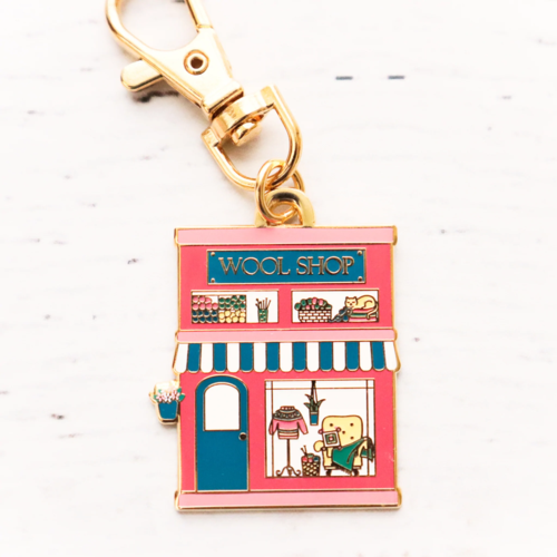 Flamingo Toes Enamel Charm - Wool Shop Main Street | The Ribbon Rose